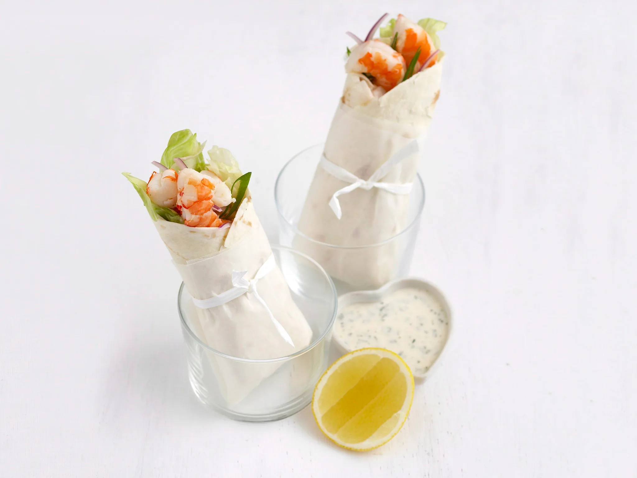 Shrimp cocktail lettuce cups