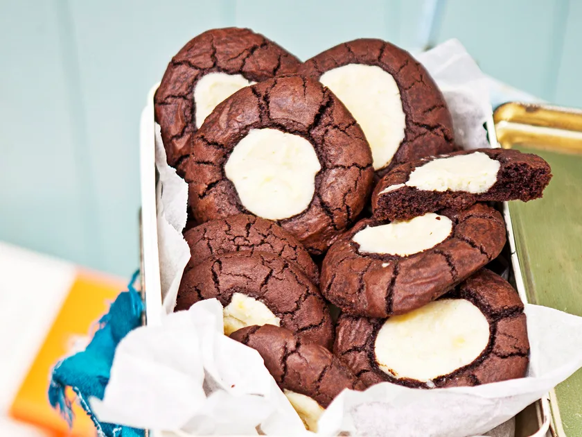 Chewy chocolate cream cheese cookies