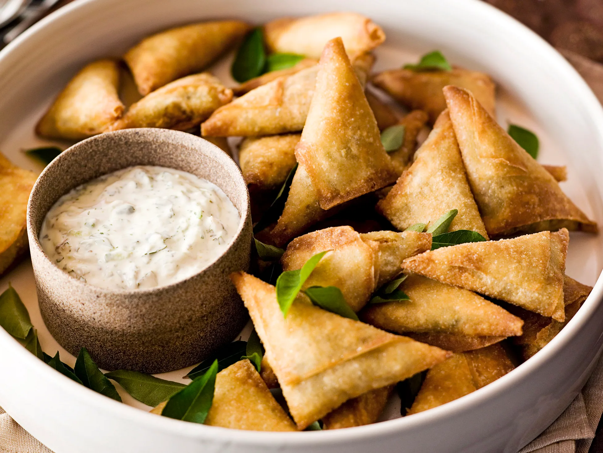Vegetable samosas