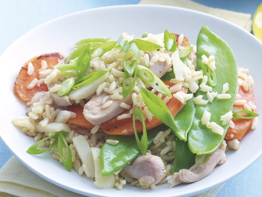 Lemon chicken fried rice