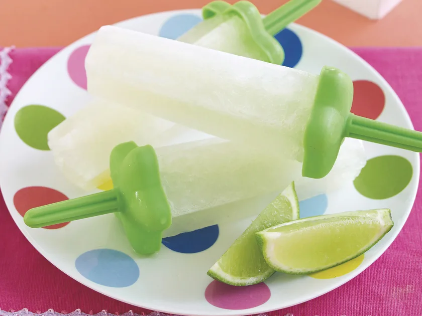Ginger beer and lime iceblocks