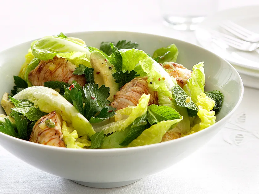 Balmain bug, avocado and preserved lemon salad