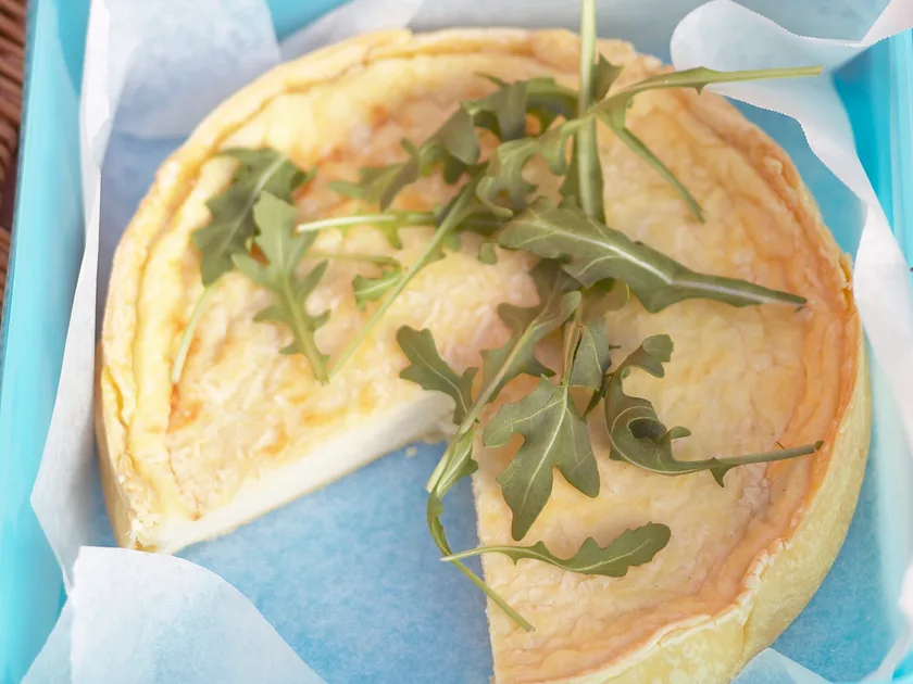 Goat cheese flan