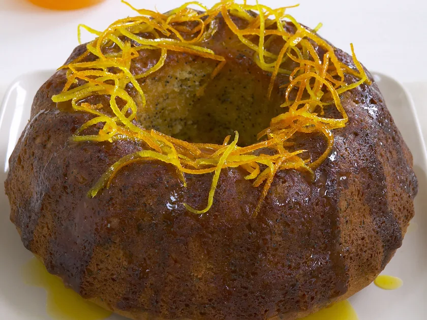 Orange and poppy seed ring