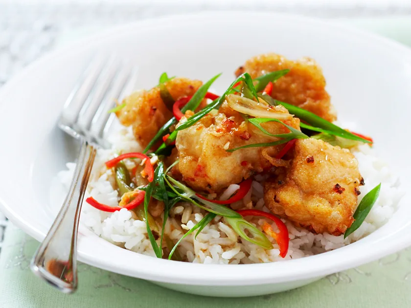Golden and crispy chilli fish recipe