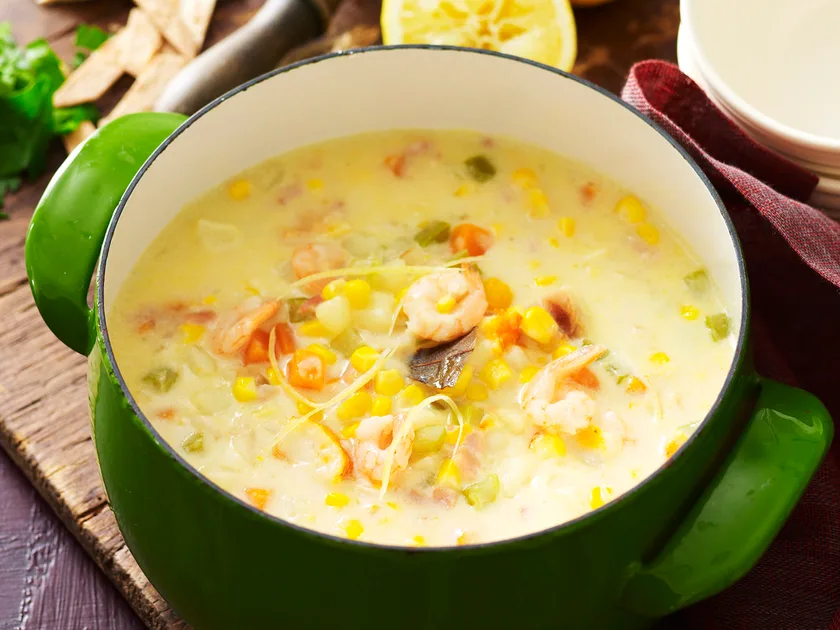 Hearty seafood chowder recipe