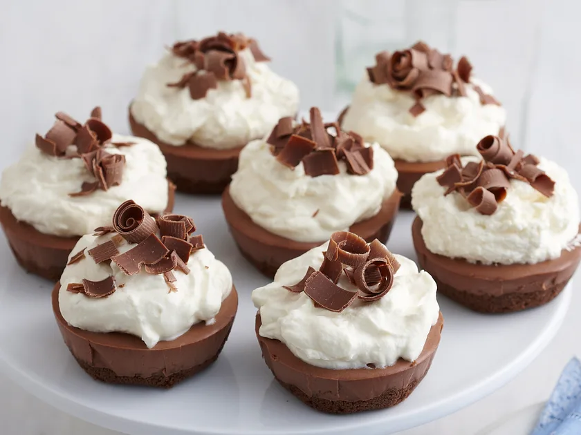 Mini mocha cheesecakes