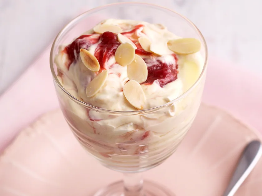 Rhubarb fool with thick vanilla custard recipe