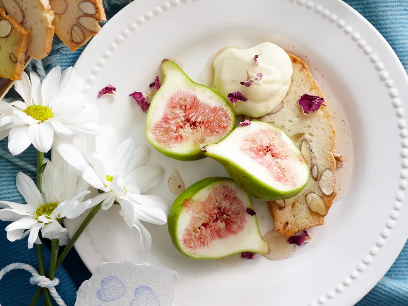 Rose-infused figs