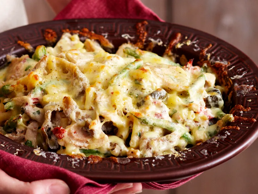 Tuna and char-grilled vegetable bake