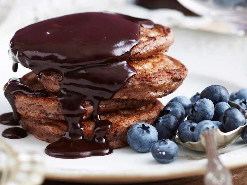 Double chocolate maple pikelets