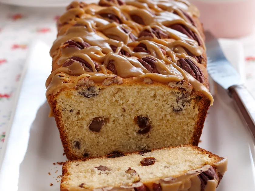 Fruit and nut loaf with caramel icing recipe