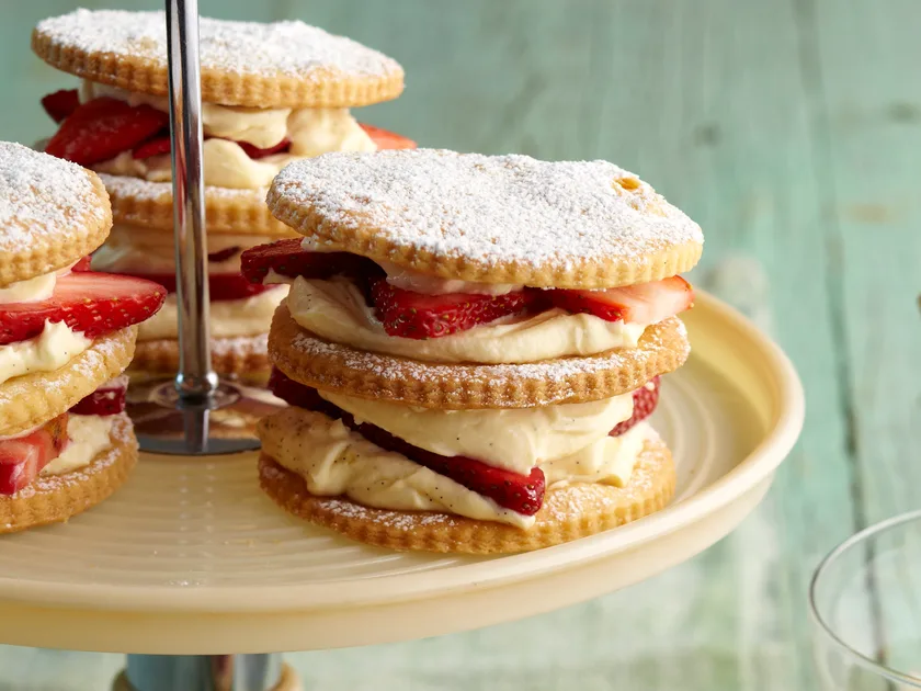 Strawberry shortcake stacks