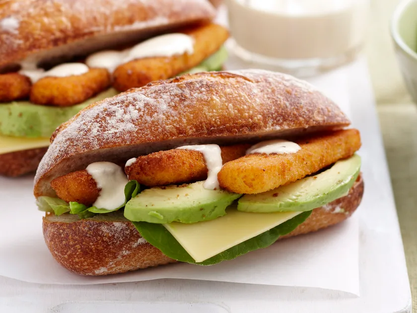 Fish fingers with zesty mayonnaise recipe