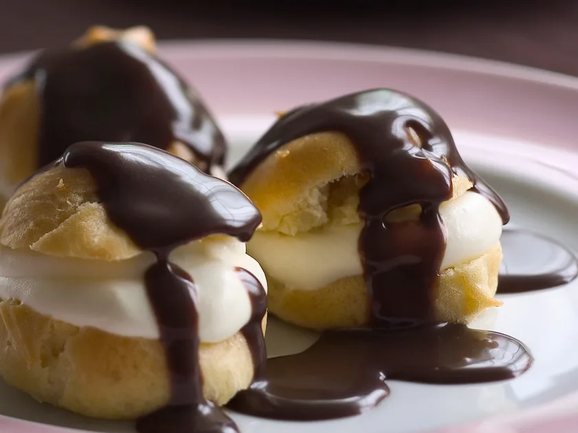 Light and fluffy chocolate profiterole recipe