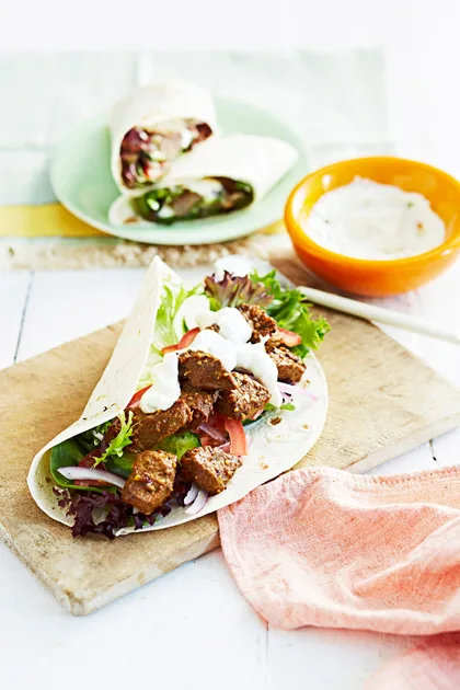 Moroccan lamb wraps
