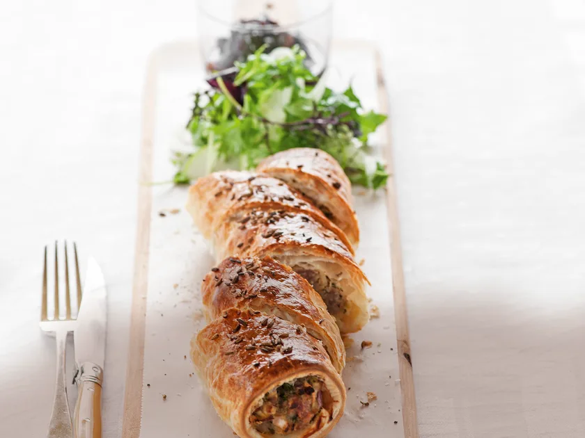 Steak, Onion and Bacon Pastries