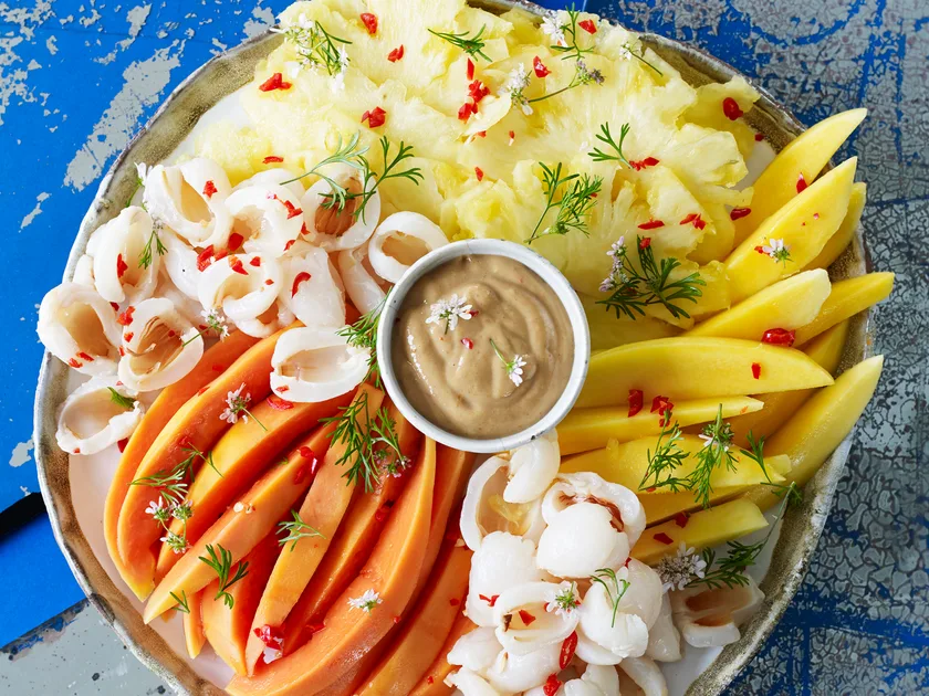 Fruit and chilli platter