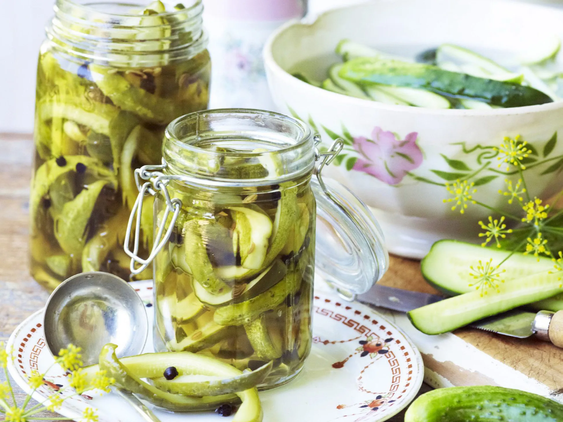 Pickled gherkins