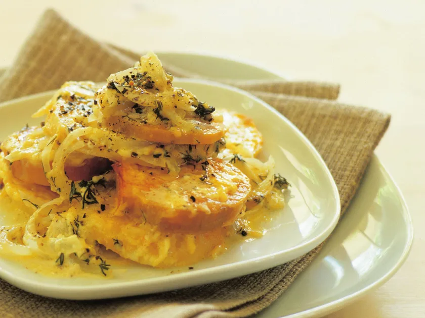 Swede and kumara bake