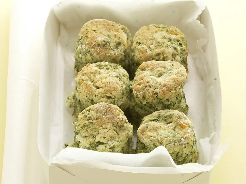 Spinach & cheese monster scones