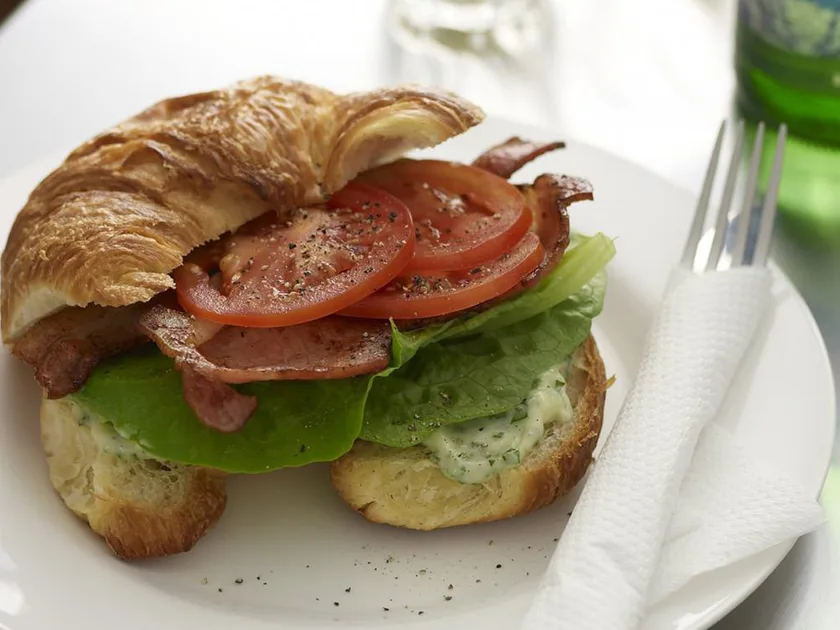 BLT on croissant