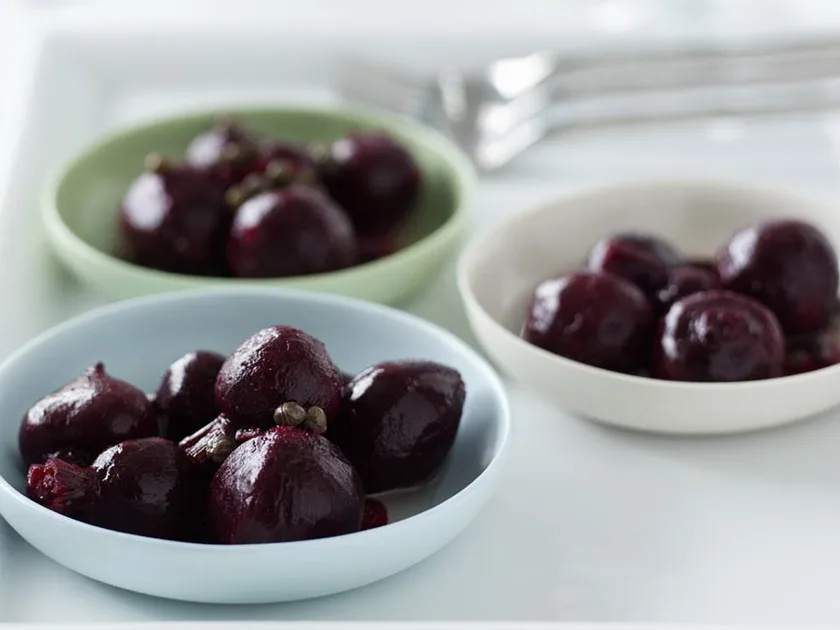 Baby beetroot with caper vinaigrette