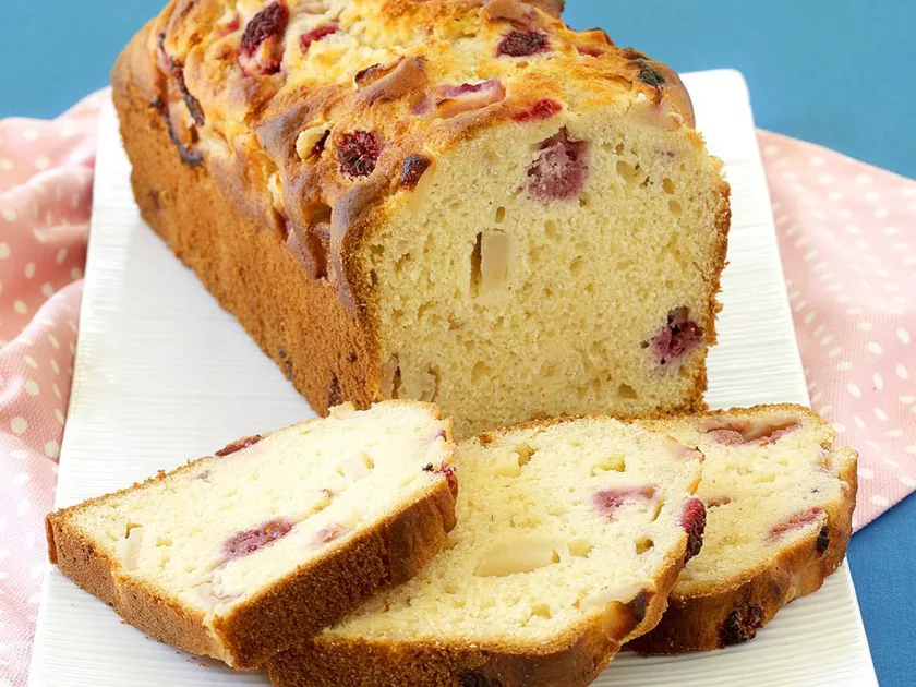 Pear and raspberry bread