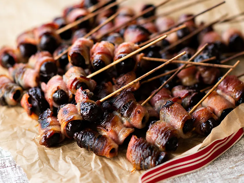 Fancy prune skewers