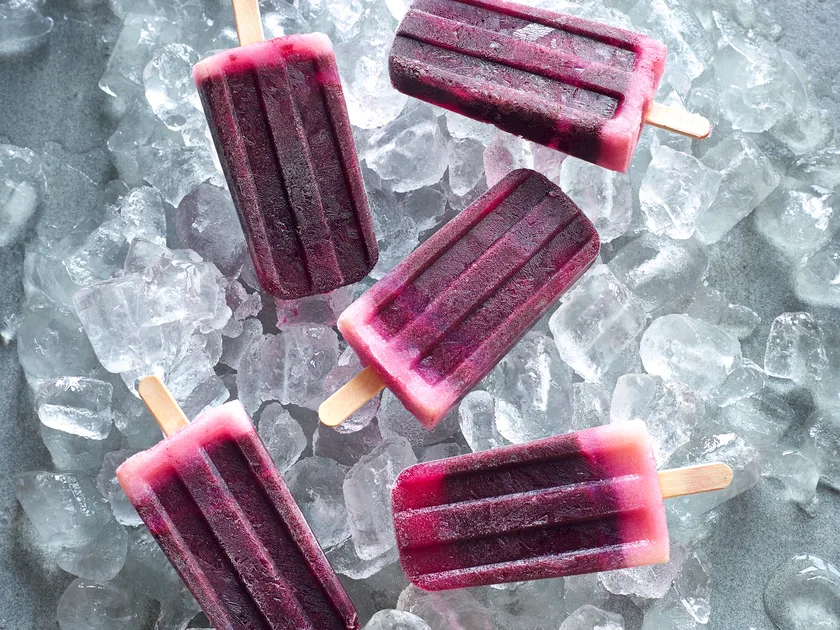 Blueberry lemon ice blocks