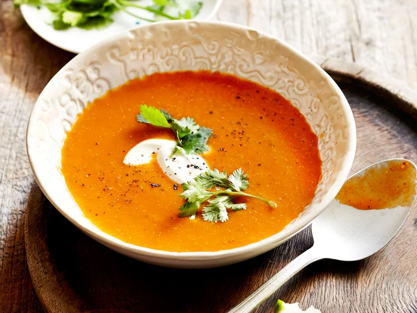 Roasted spicy capsicum soup