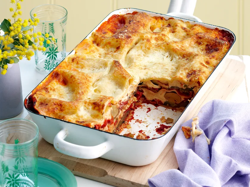 Comforting chargrilled vegetable lasagne recipe