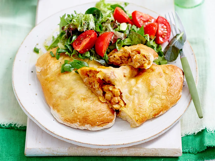 Sausage, bean and cheese pasties recipe