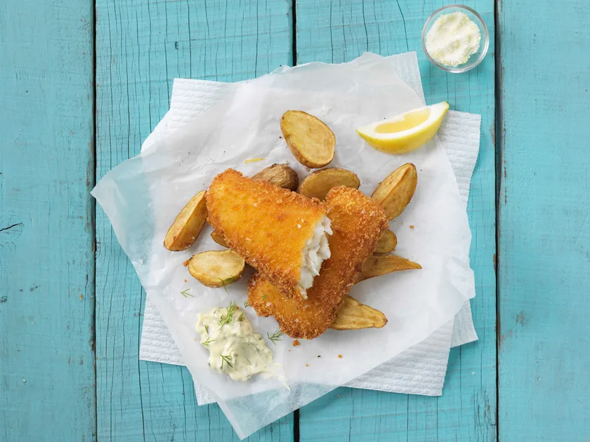 Hoki fillets and hand cut chips