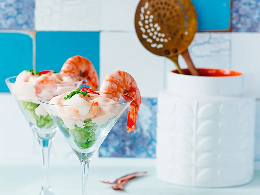 Prawn cocktail with Marie Rose sauce