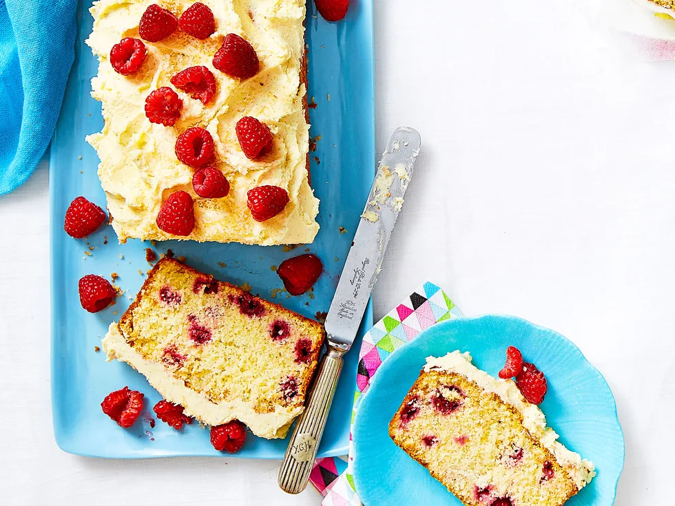 Raspberry and coconut loaf