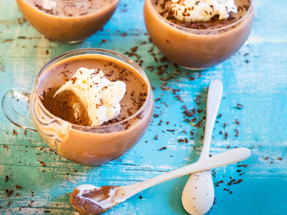 Mum’s dinner party chocolate mousse
