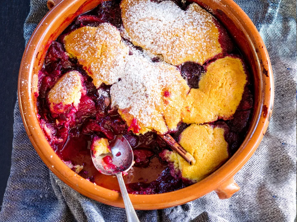 Mum’s fruit sponge pudding