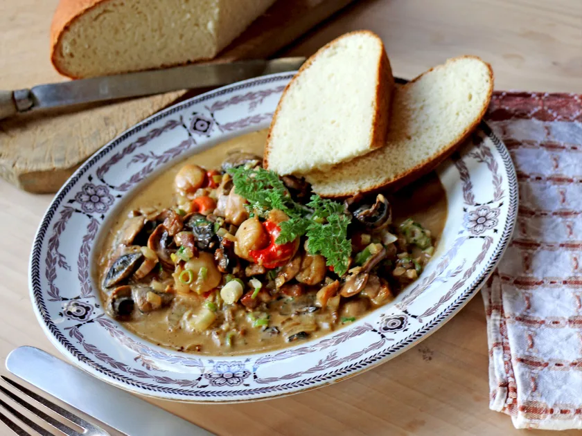 Fleur Sullivan’s Aotearoa scallops with Pernod