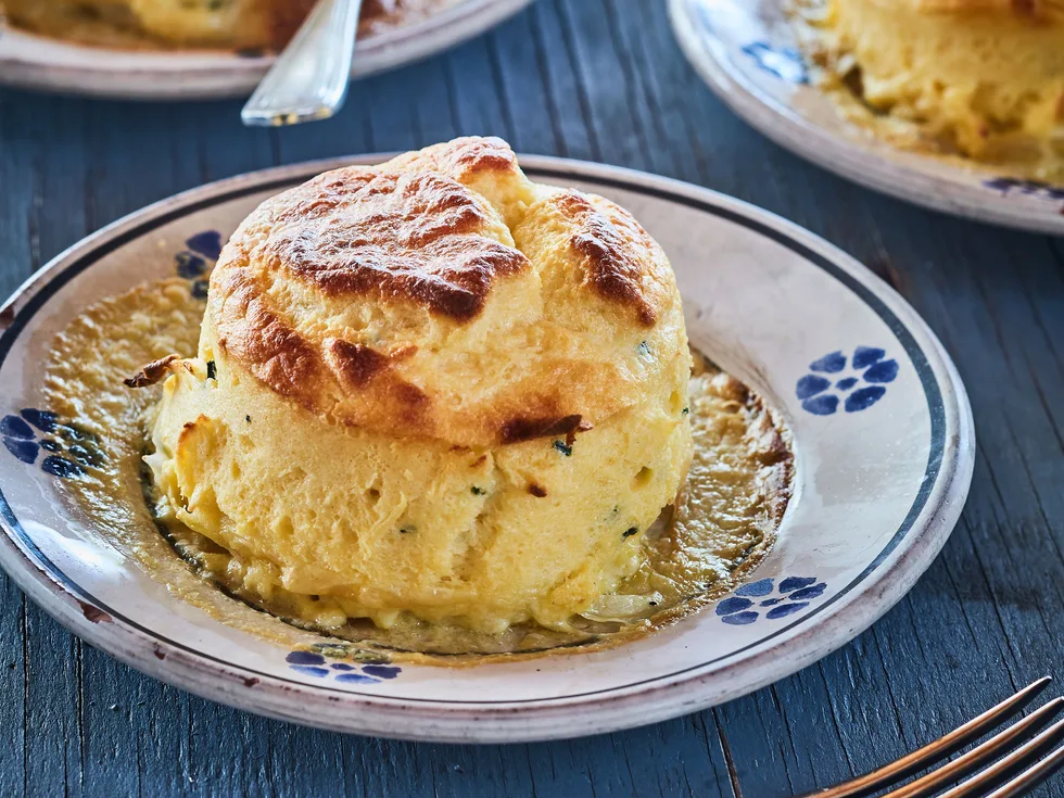 Mum’s twice-cooked cheese soufflés