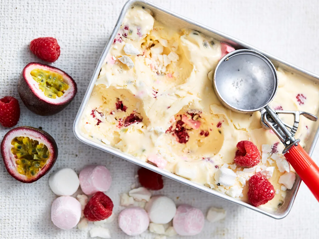Two deliciously gourmet homemade ice cream flavours