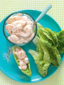 Shrimp cocktail lettuce cups