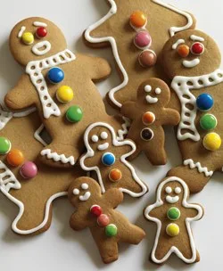 Gingerbread men biscuits