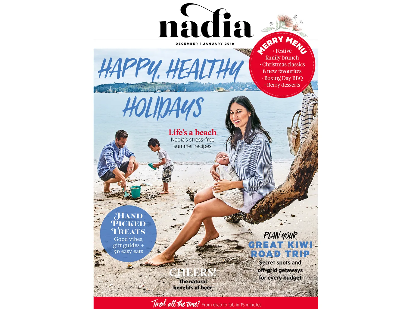 Nadia magazine's Christmas menu