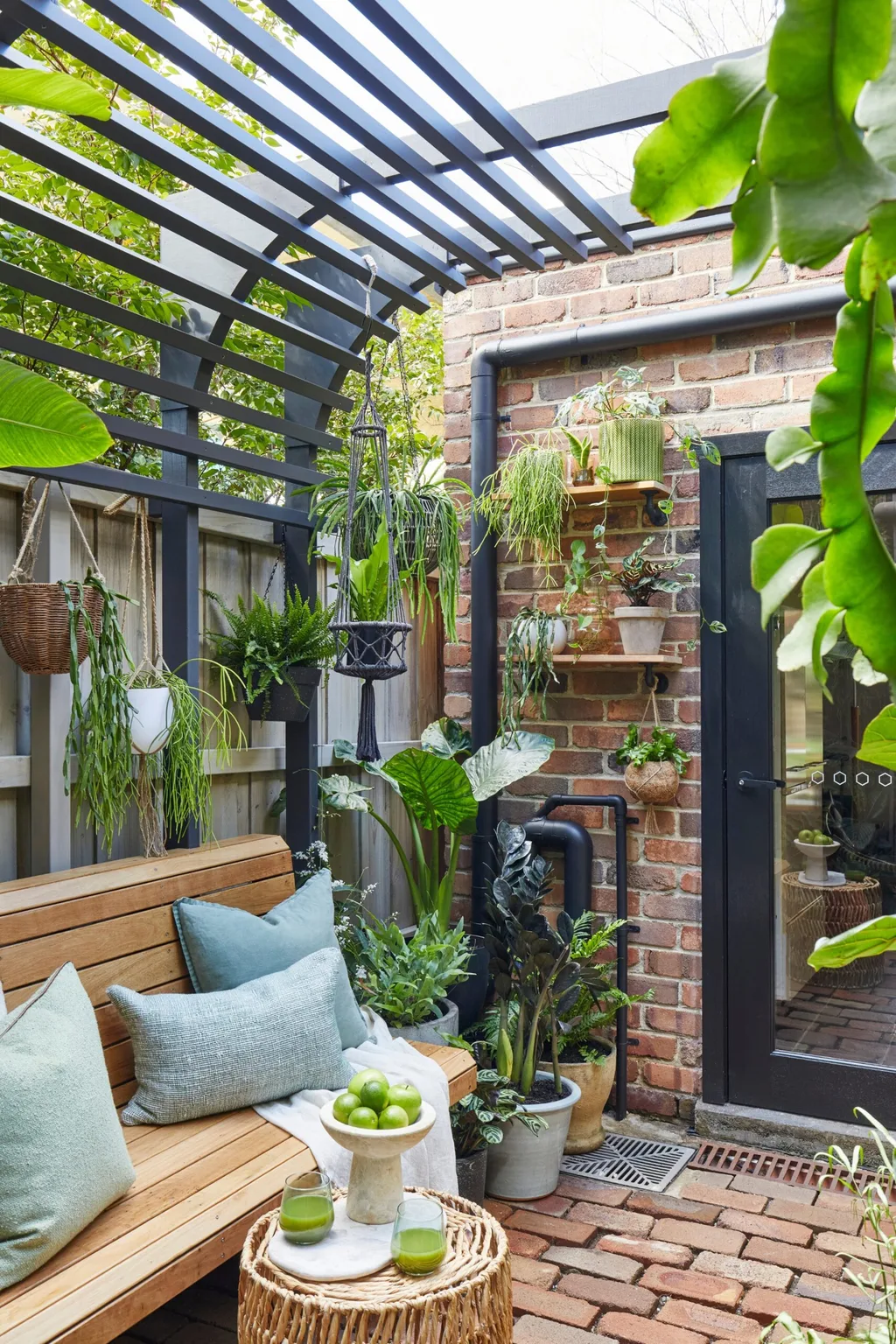 Charlie and Adam give a small courtyard a lush makeover