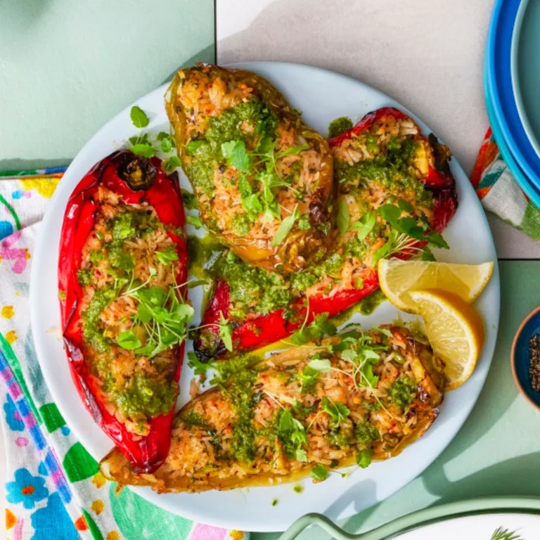 Stuffed chili peppers made in the air fryer - Better Homes & Gardens ...