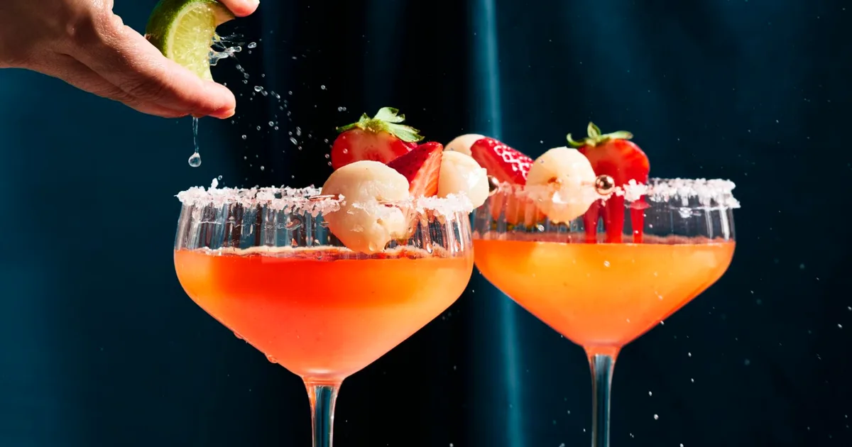 Strawberry lychee margarita - Better Homes & Gardens Australia