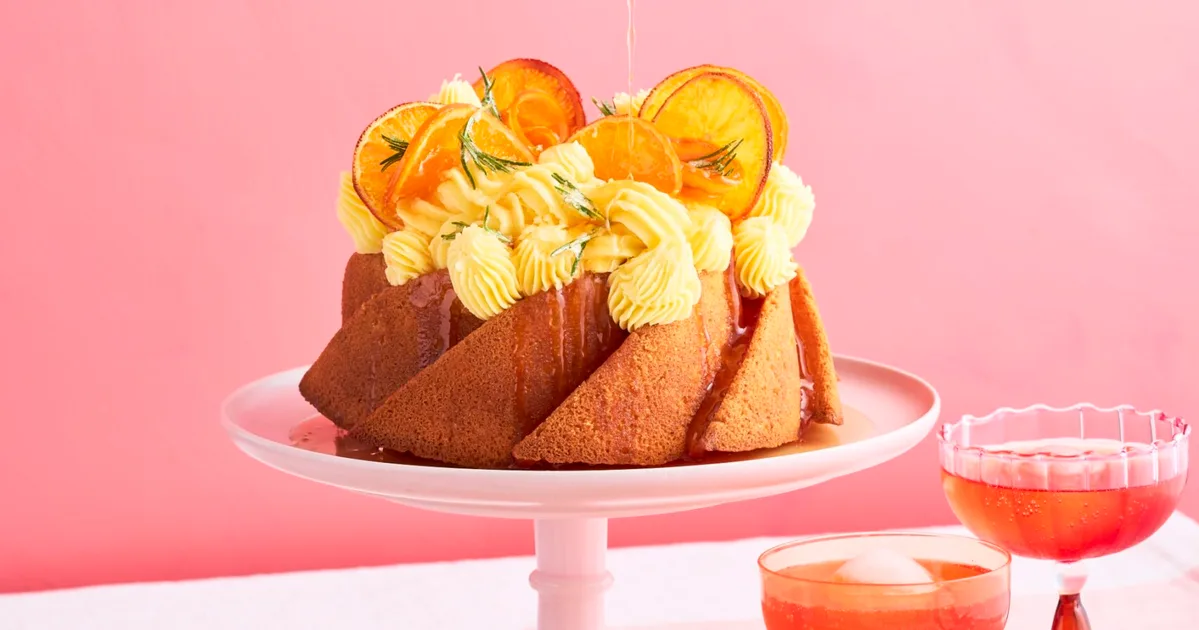 Aperol spritz drizzle cake - Better Homes & Gardens Australia
