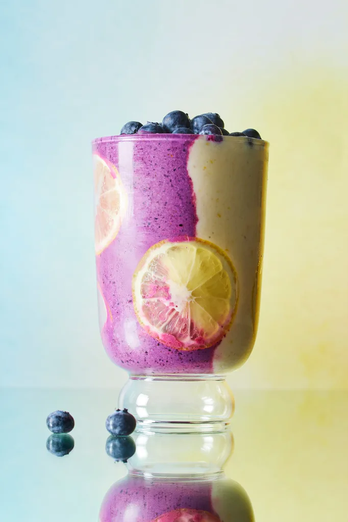 Lemon-wild blueberry smoothie - Better Homes & Gardens Australia