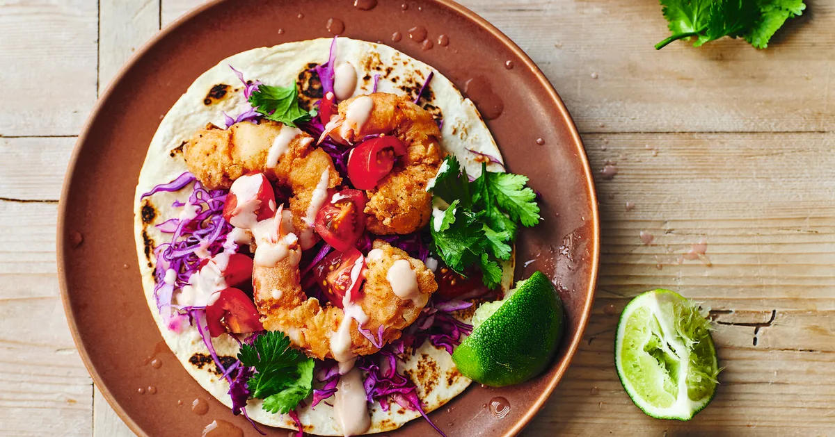 The Simple Home Edit’s Bang Bang prawn tacos recipe - Better Homes ...